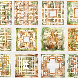 Maze Clipart Watercolor Maze Game Commercial License Download PNG Clip ...
