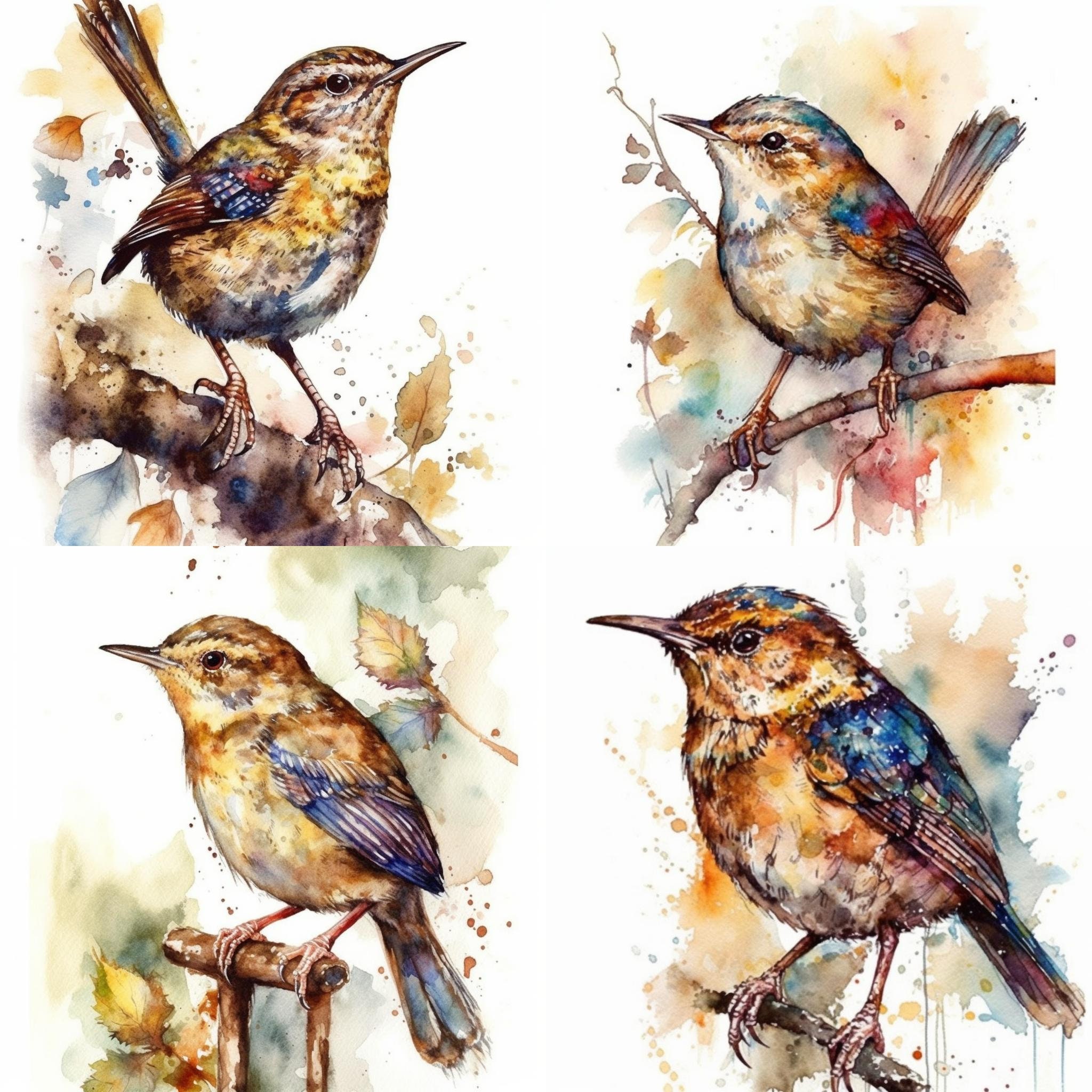 Wren Clipart Set 8 High-quality Printable Wren PNG Digital - Etsy