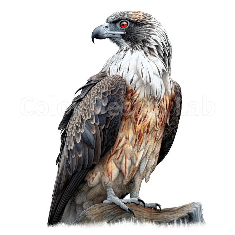 Osprey Bird Printable Clipart Bundle - Set of 8 High-quality Osprey PNG ...