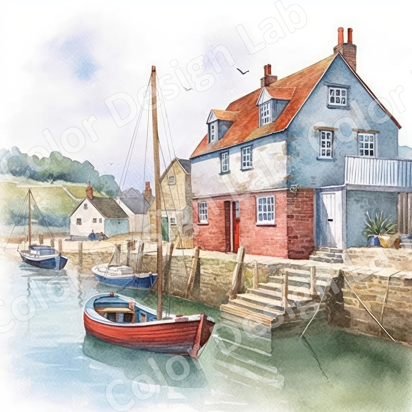 British Harbour Printable Clipart Set - 8 High-resolution PNG Images ...