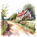 Country Lane Printable Clipart Set of 8 High-resolution PNG Images ...