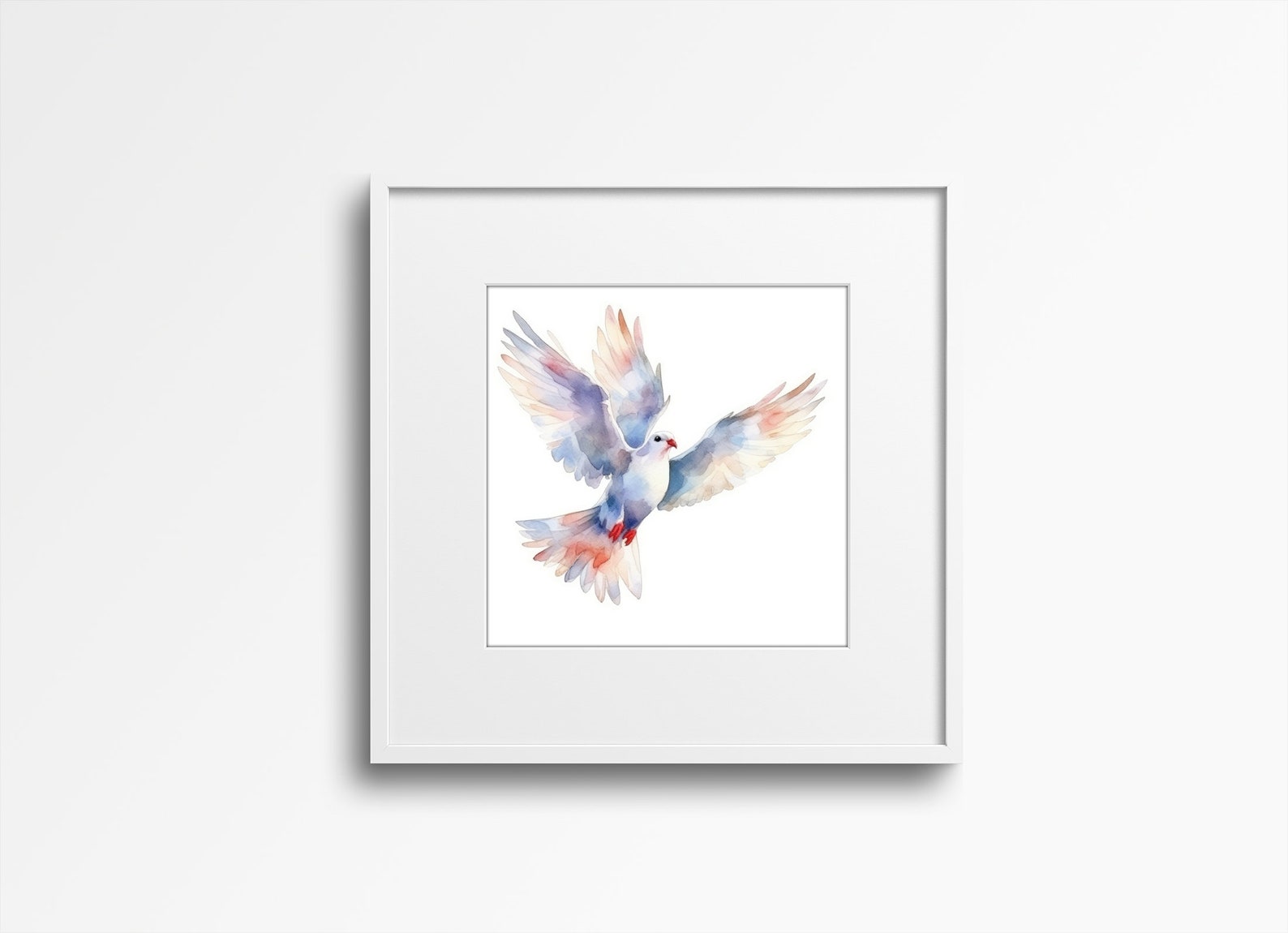 Doves in Flight Printable Clipart Set, 8 High-resolution PNG Images ...