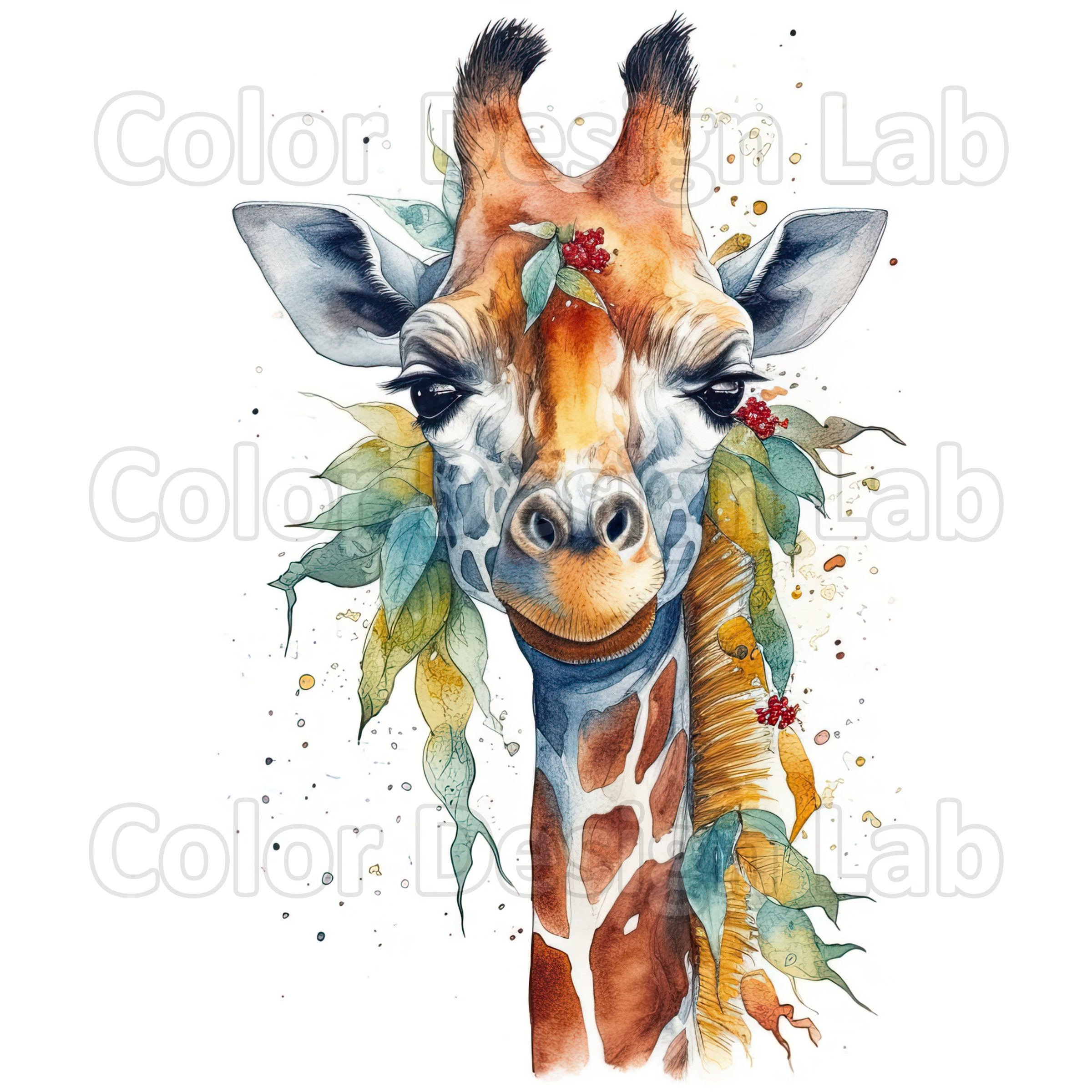 Cute Giraffe Clipart Set 8 Digital Printable PNG Cute - Etsy
