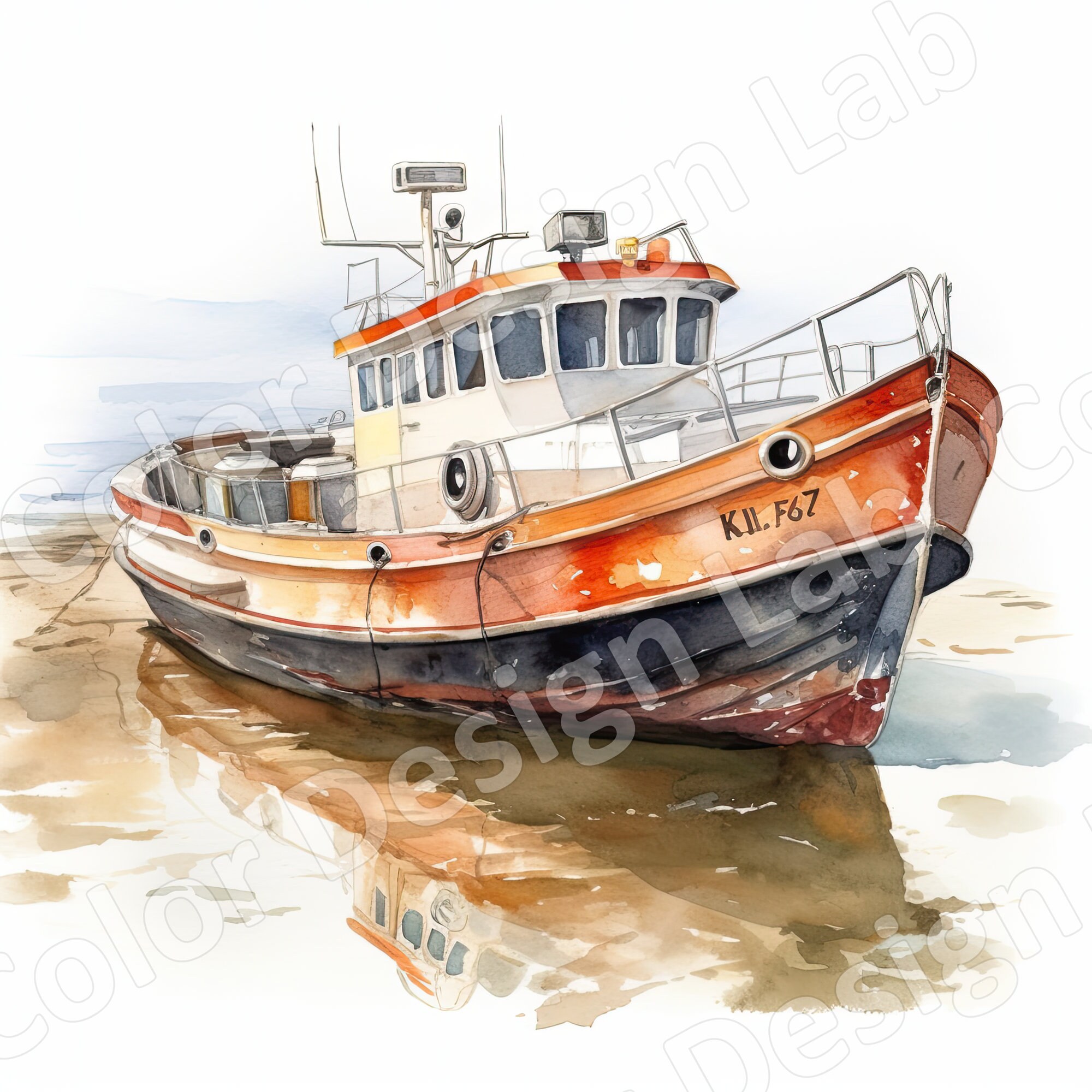 Lifeboat Downloadable Clipart, Lifeboat Set of 4 High-resolution PNG ...