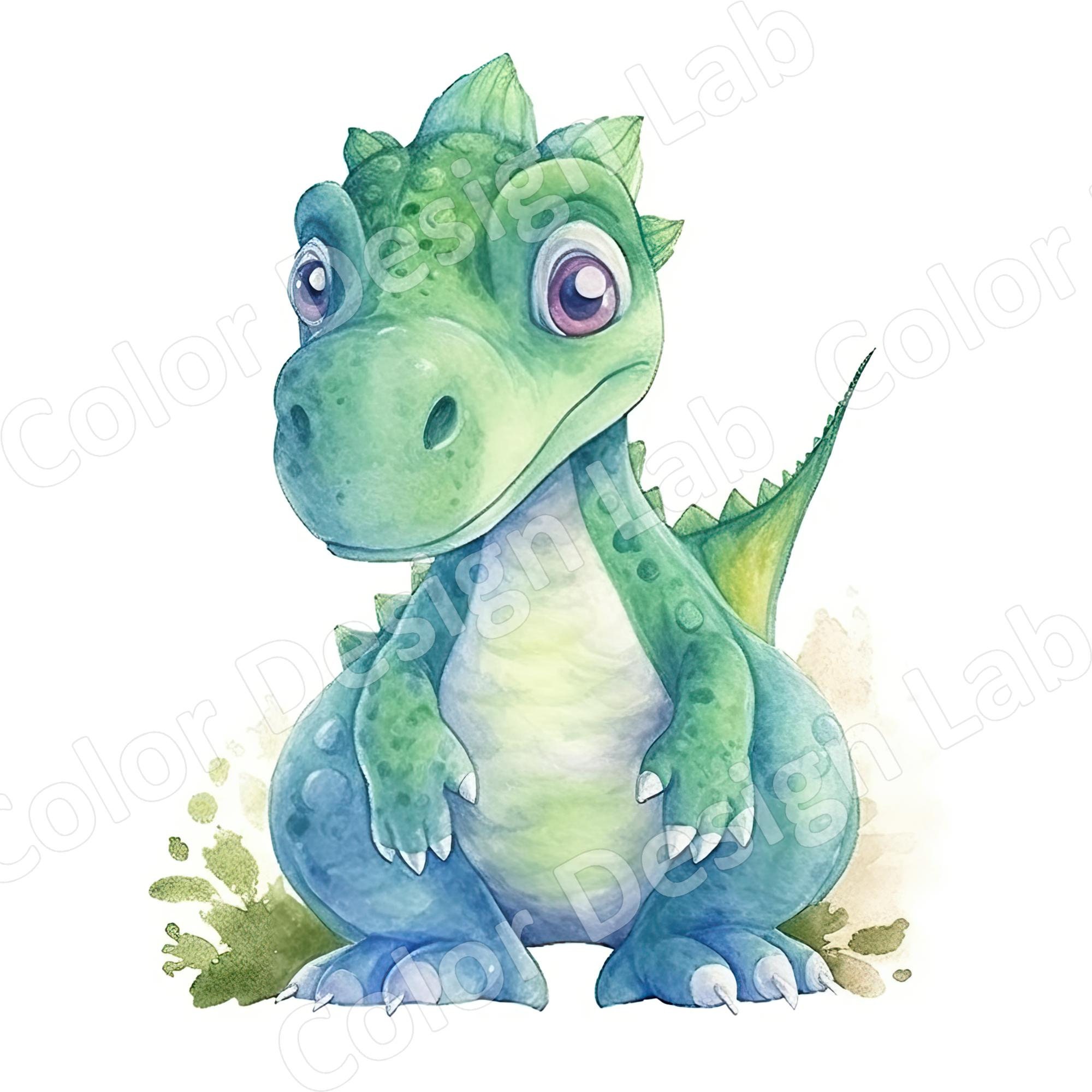 Cute Dinosaur Clipart Set 8 High-resolution Pngs Digital - Etsy