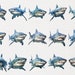 Shark Clipart Bundle 36 High Quality Transparent Watercolor - Etsy