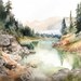 Secluded Alpine Lake Printable Bundle, 8 High-resolution Lake Images ...