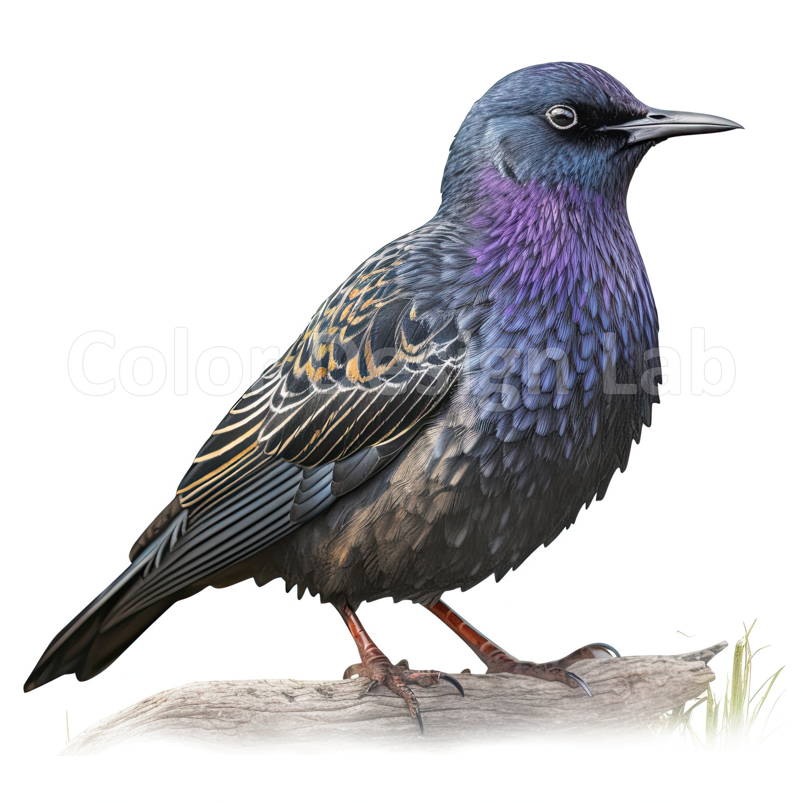 European Starling Clipart, Bird Art Digital Download, 8-piece High ...