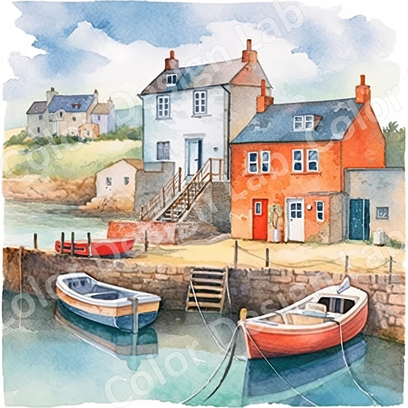British Harbour Printable Clipart Set - 8 High-resolution PNG Images ...