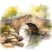 Rustic Stone Bridge Printable Clipart High-resolution Digital - Etsy