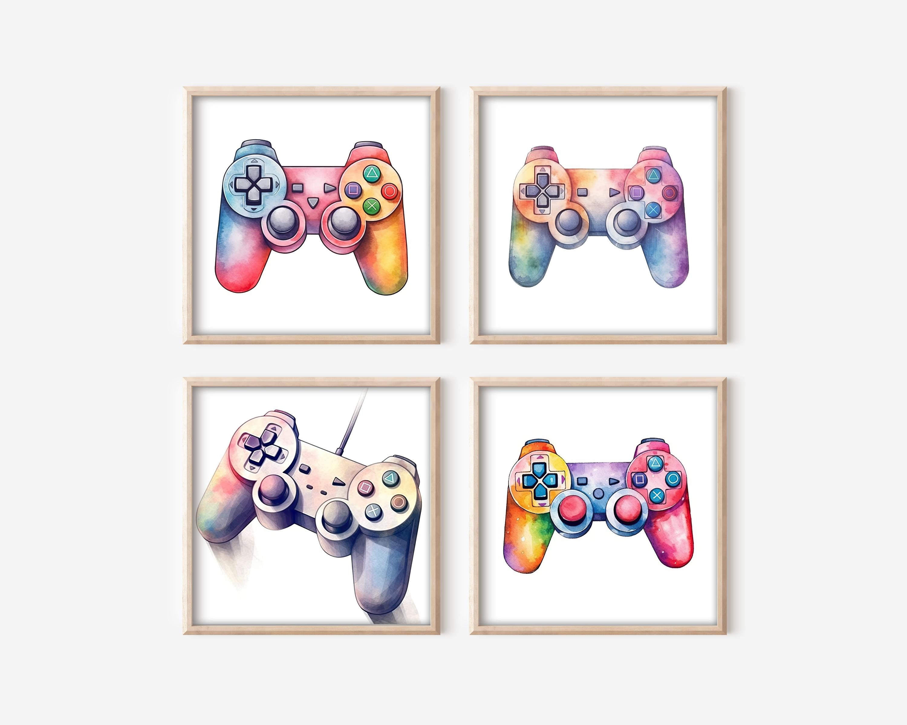 Game Controller Printable Clipart Set of 8 PNG Artwork - Etsy