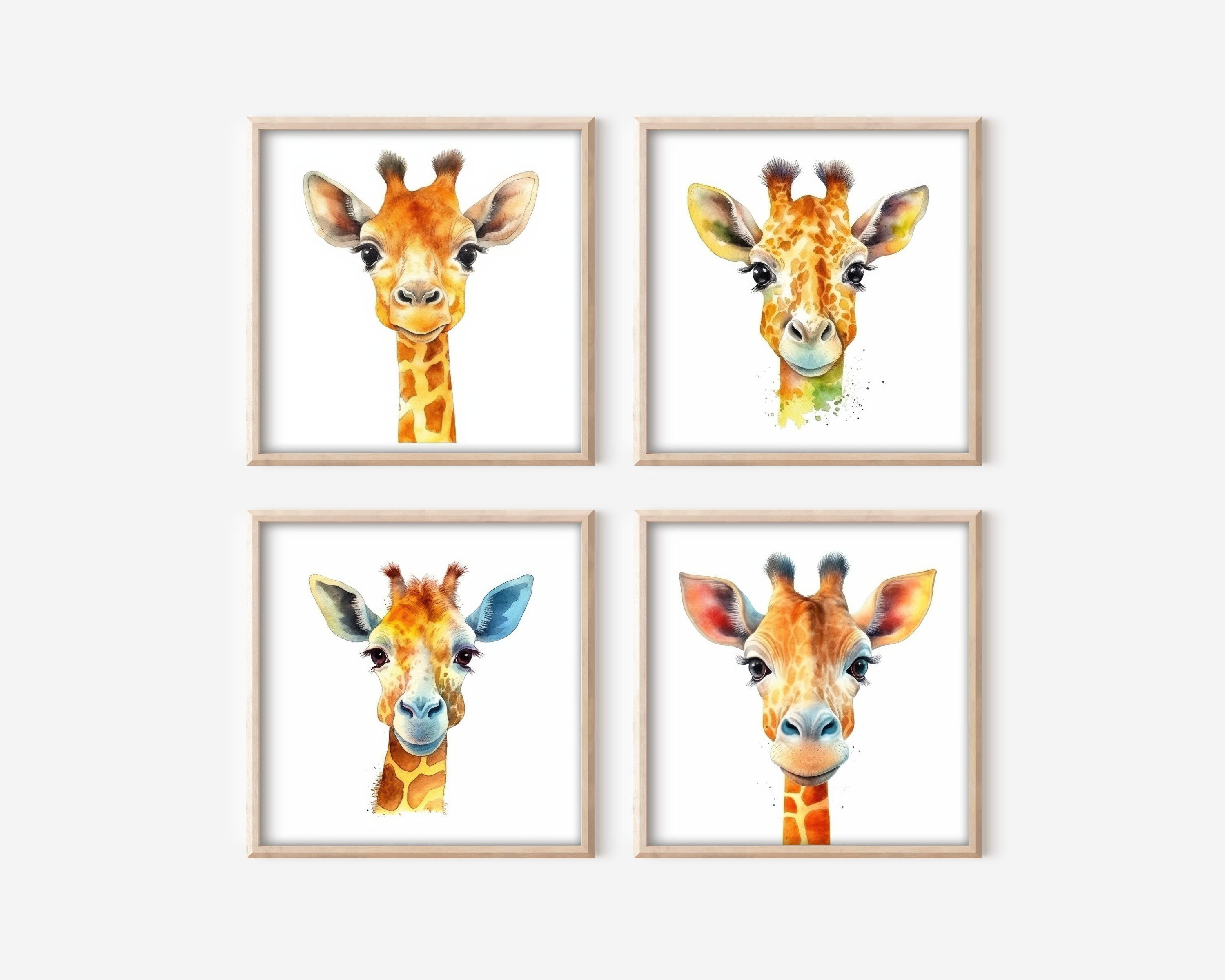 Cute Giraffe Clipart Bundle 8 High-resolution Pngs Digital - Etsy