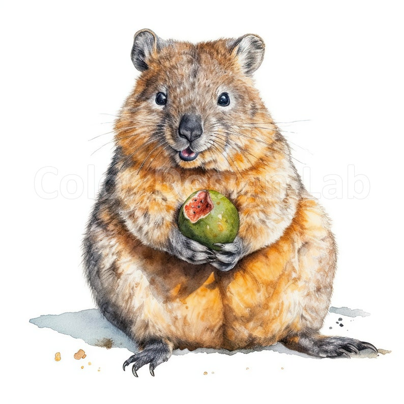Happy Quokka Clipart Set - 8 Printable PNG Files, Commercial License ...