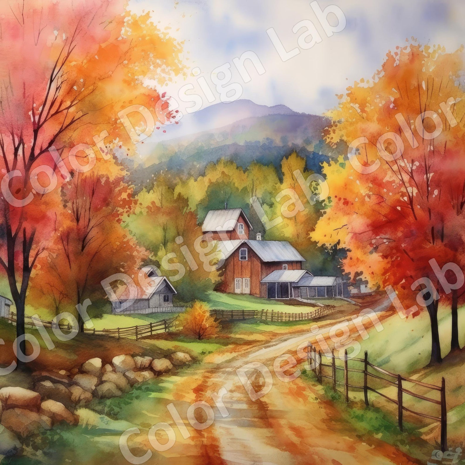 Autumn in Vermont Printable Wall Art Set of 8 High-resolution - Etsy