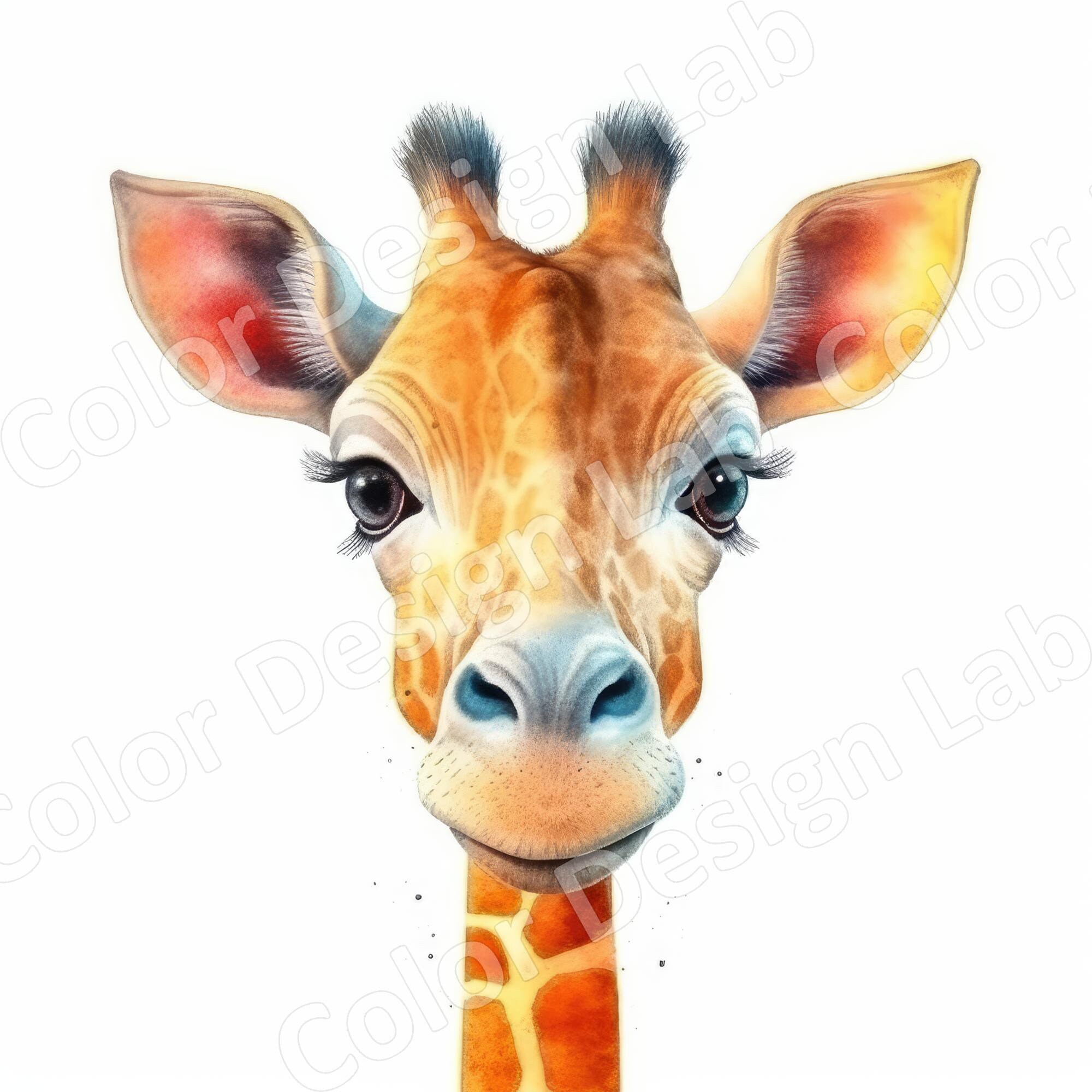 Cute Giraffe Clipart Bundle 8 High-resolution Pngs Digital - Etsy