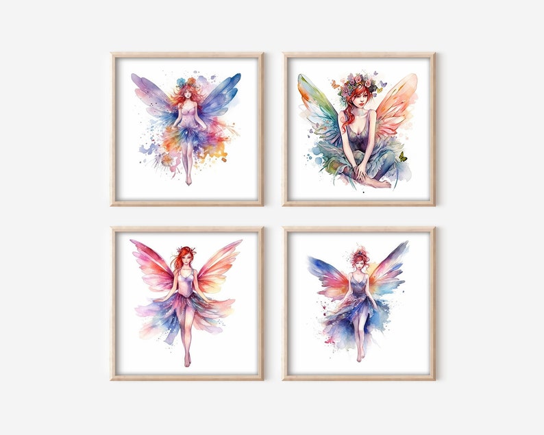 Magical Fairy Printable Clipart Set 8 High-resolution Pngs - Etsy