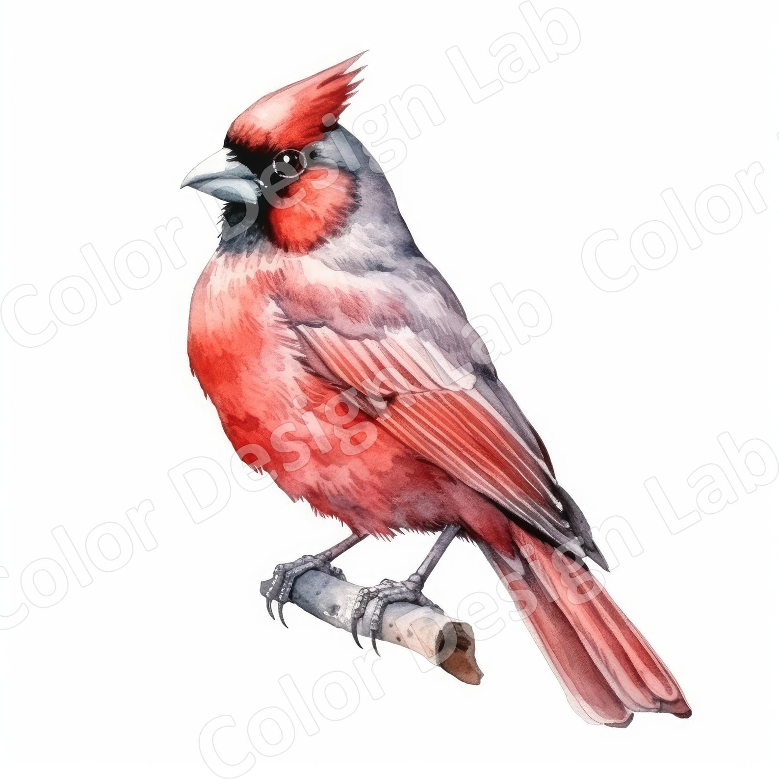 Red Cardinal Printable Clipart Set, 8 High-resolution Pngs of the Bird ...