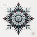 Elegant Snowflake Clipart Collection: Beautiful Transparent PNG Designs ...