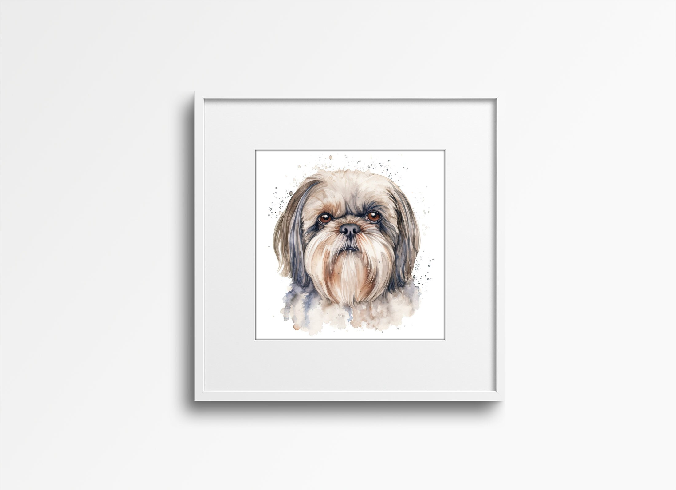Calm Shih Tzu Digital Bundle, 8 Art Printables, High-resolution Images ...