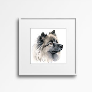 Focused Keeshond Clipart Bundle, Keeshond Digital Download, Set of 8 ...