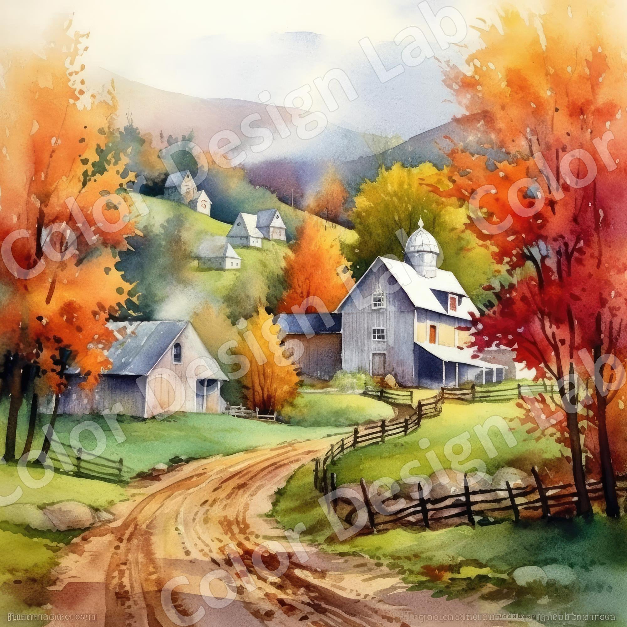 Autumn in Vermont Printable Wall Art Set of 8 High-resolution - Etsy