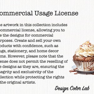 Chocolate Cupcake Clipart Bundle of 36 Quality Transparent Watercolor ...