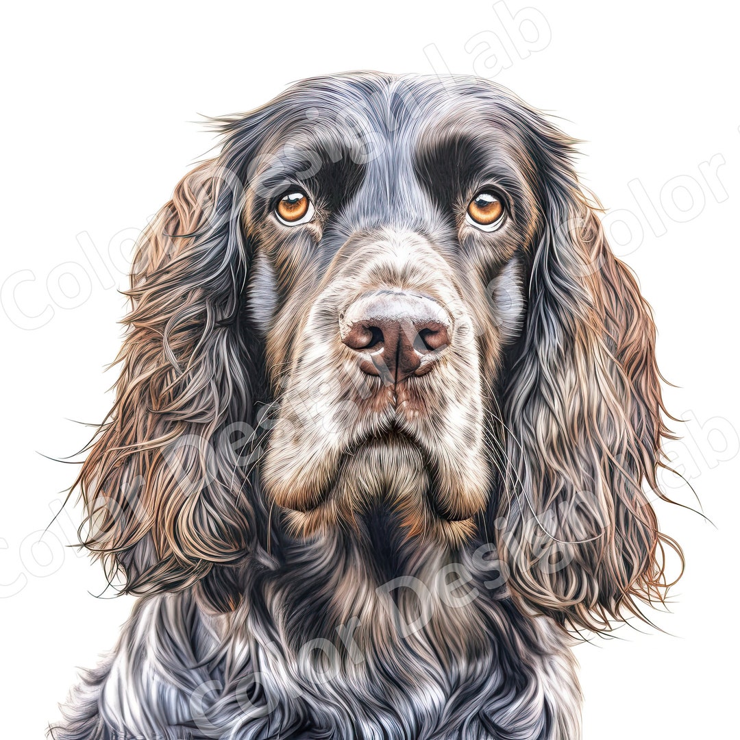 Sociable Cocker Spaniel Clipart, 8-image Dog Art Printable Bundle ...