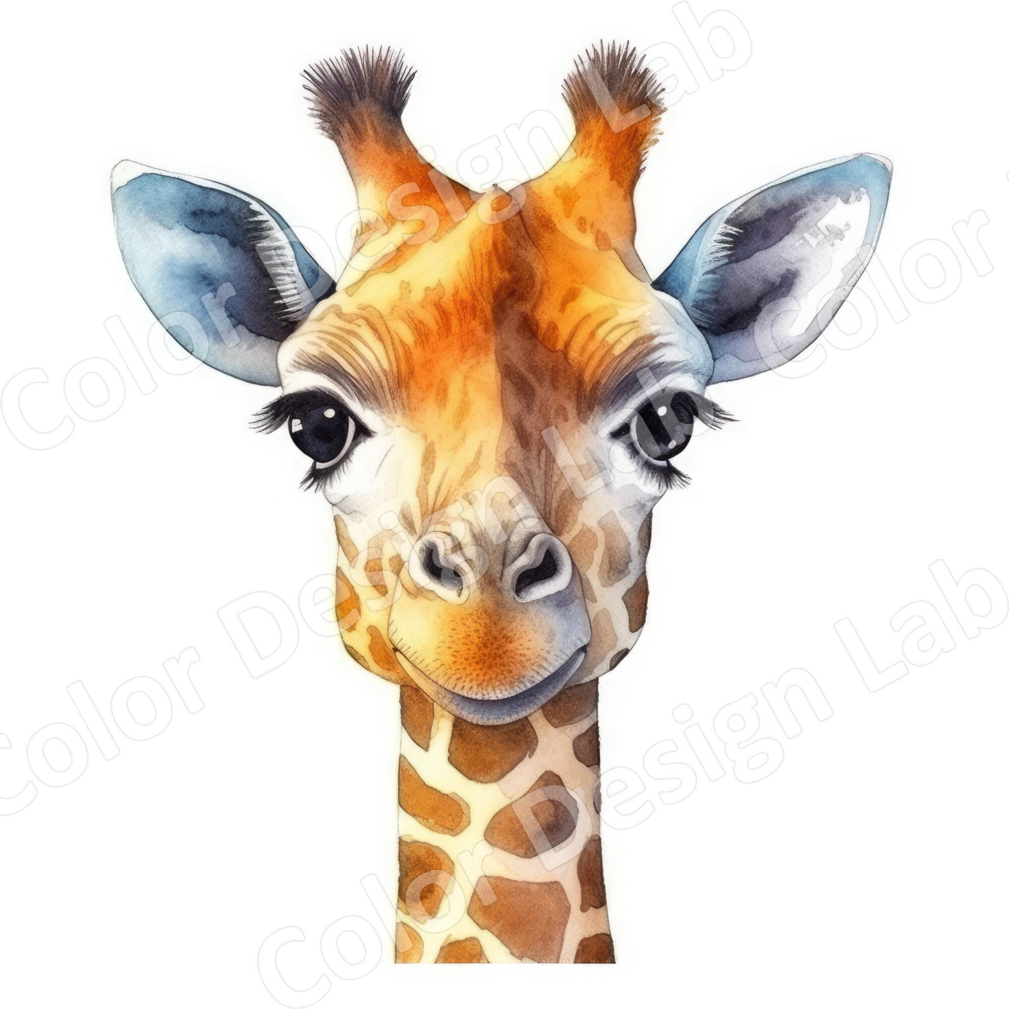 Cute Giraffe Clipart Bundle 8 High-resolution Pngs Digital - Etsy