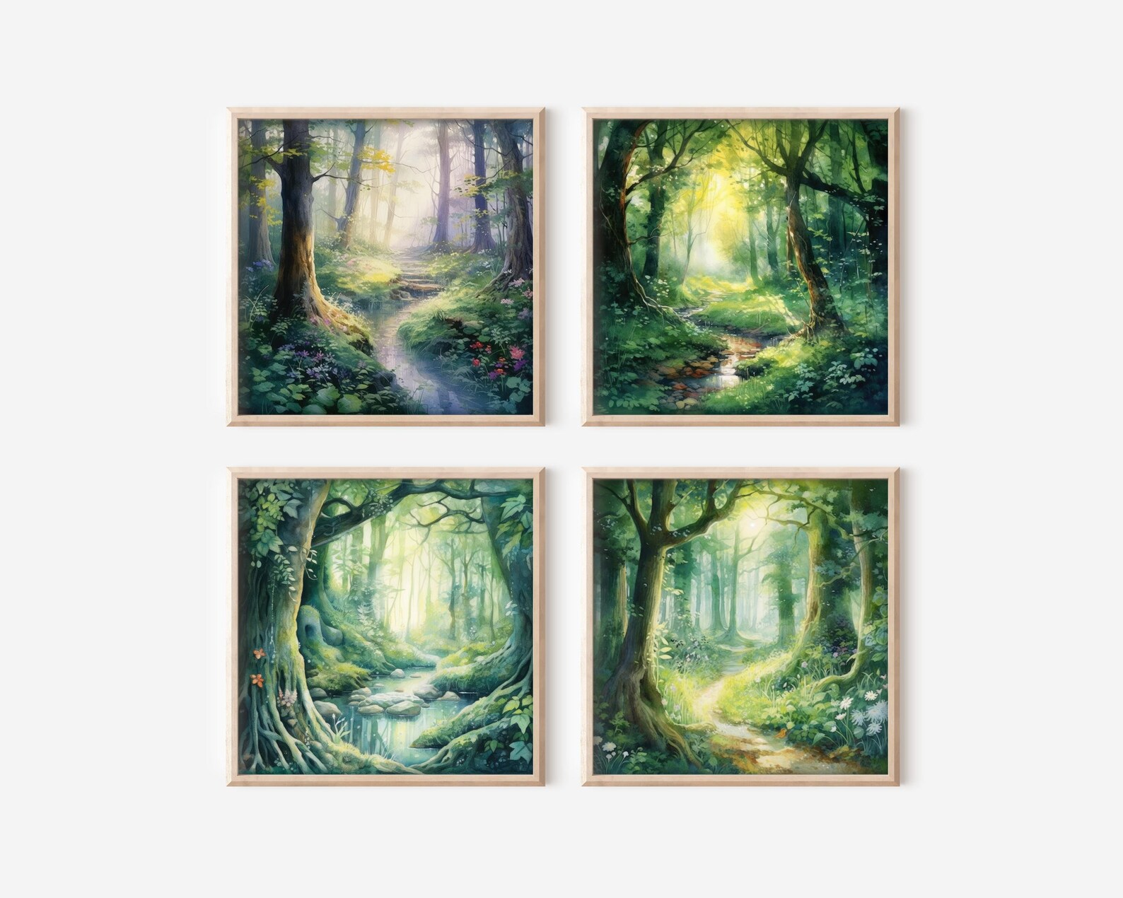 Enchanted Forest Glade Printable Clipart Set 8 Pngs of - Etsy