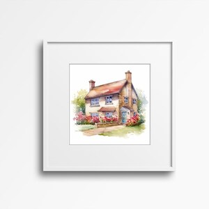 Country Cottage Printable Clipart Set 8 High-resolution Pngs - Etsy