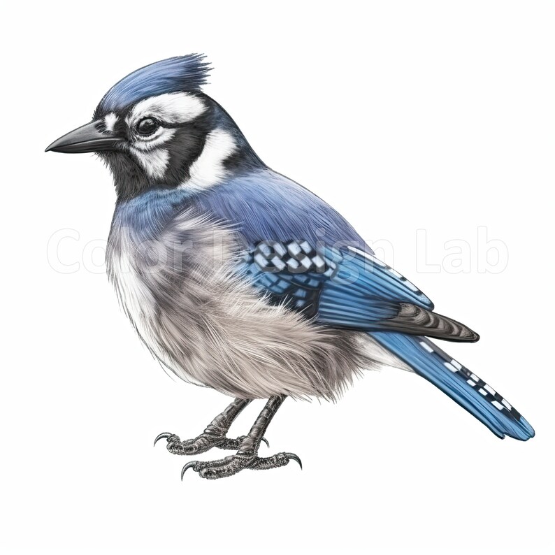 Blue Jay Clipart 8 High-res Art Printables Commercial - Etsy