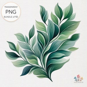 Cut Greens Clipart, Lush and Detailed Transparent Green Plants PNG ...