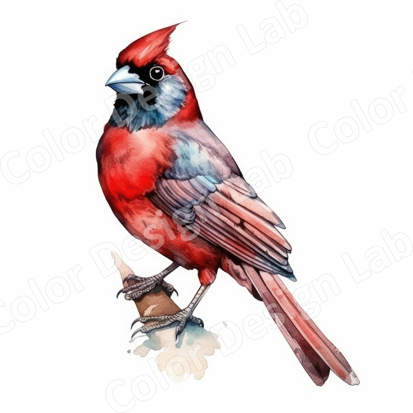 Red Cardinal Printable Clipart Set, 8 High-resolution Pngs of the Bird ...
