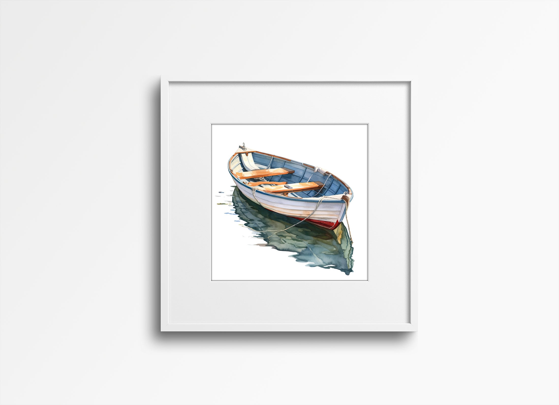 Dinghy Boat Download Printable Clipart Dinghy Set of 4 - Etsy