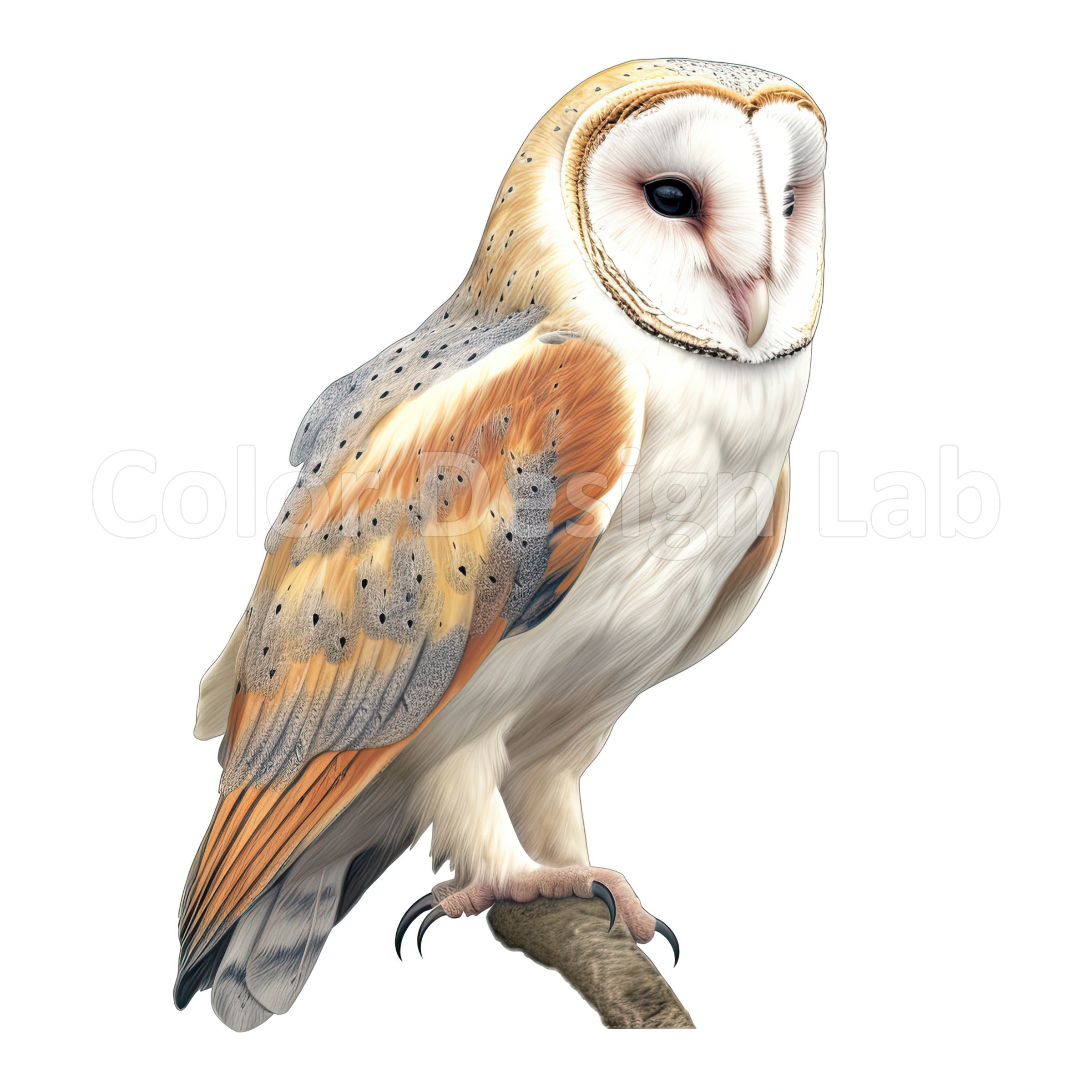 Barn Owl Digital Download Clipart Set of 8 PNG High - Etsy