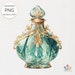 Watercolor Vintage Perfume Bottles, Classic Fragrance Design, Elegant ...