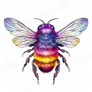 Bumblebee Clipart Set, 8 Pngs of Bumbling Bee, Digital Download ...