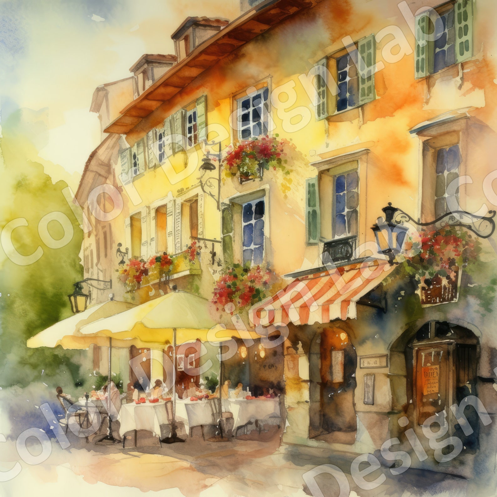 Vintage European Cafe Printable Clipart Set of 4 PNG - Etsy