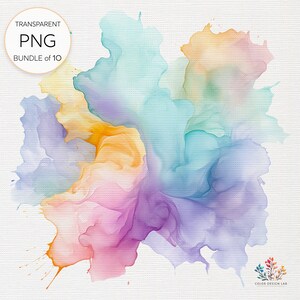 Pastel Splashed Colors PNG Clipart Soft Hue Colors Gentle Tonal ...