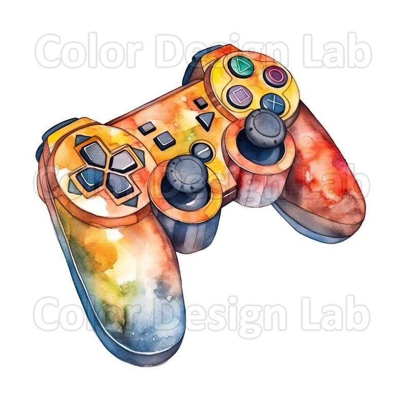 Game Controller Printable Clipart Bundle 8 PNG Art Instant - Etsy