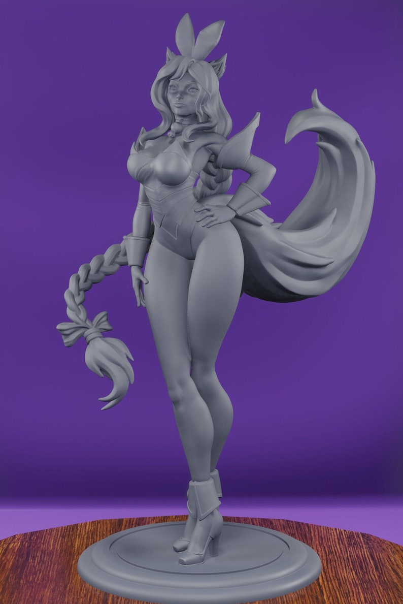 Ahri Bunny 3D Printed Resin Statue Fan Art SFW & NSFW - Etsy Australia