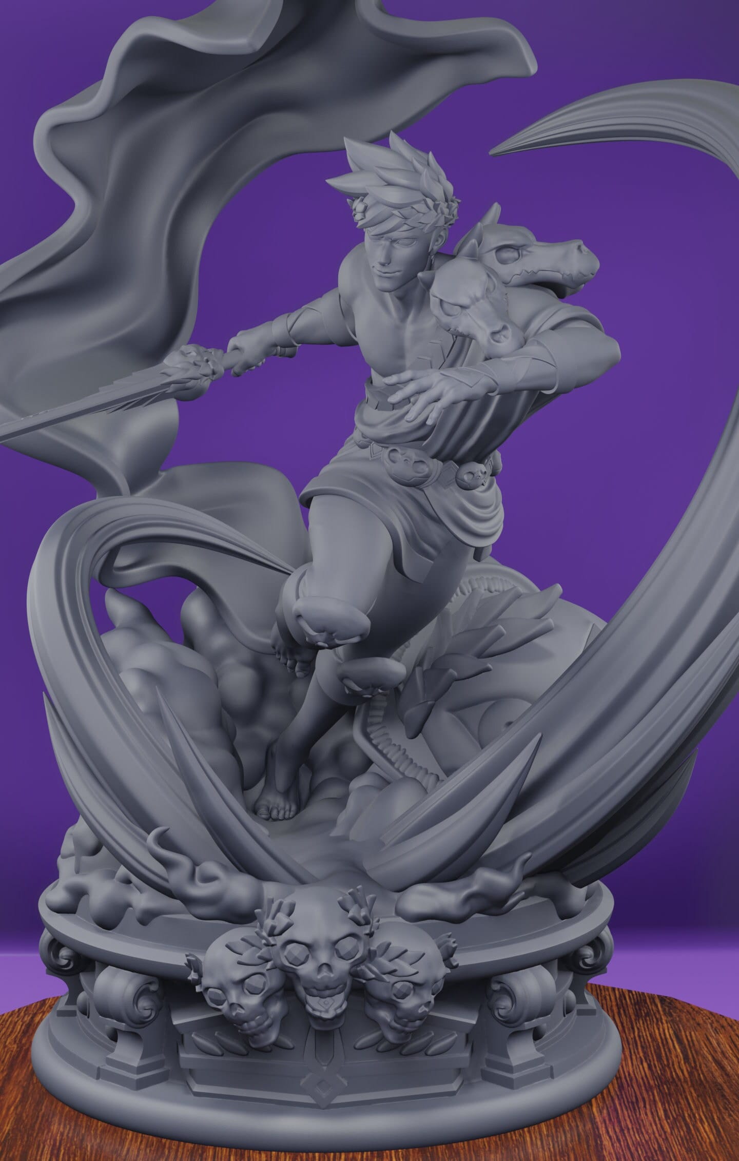 Zagreus Hades Character 3D Printed Resin Statue Fan Art - Etsy