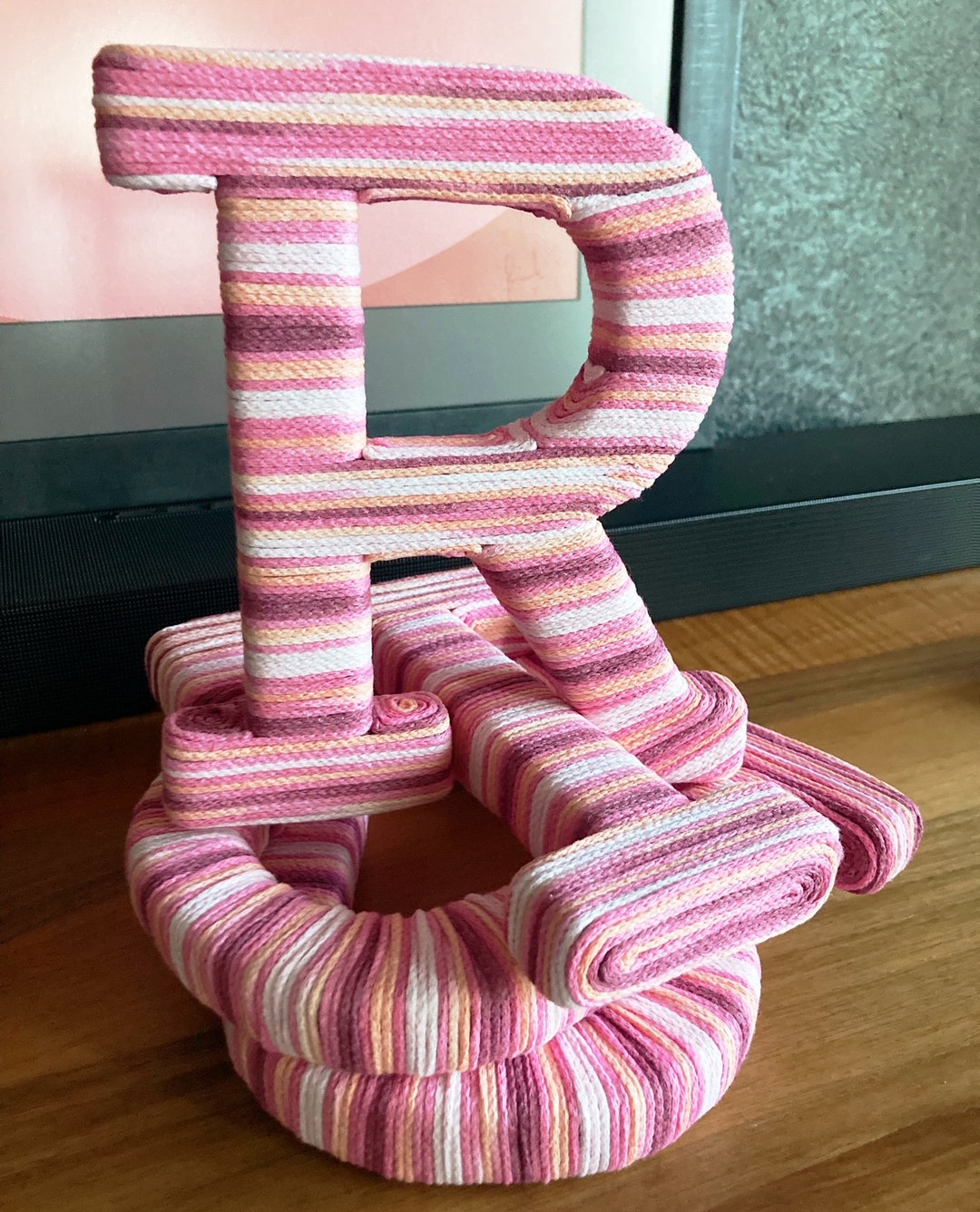 Yarn Wrapped Letters, 3D Letters, Letters Decoration, Custom Sign - Etsy