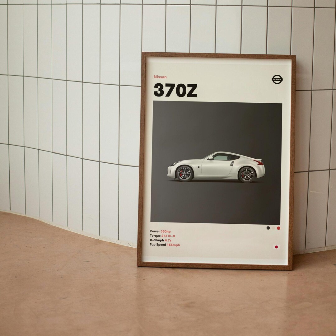 Nissan 370Z Minimalist Mid-century Poster - Etsy