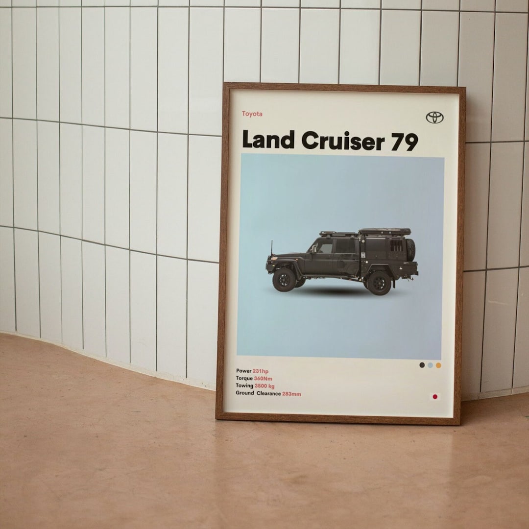 Toyota Land Cruiser 79 70 Series Minimalist Mid-century Poster - Etsy