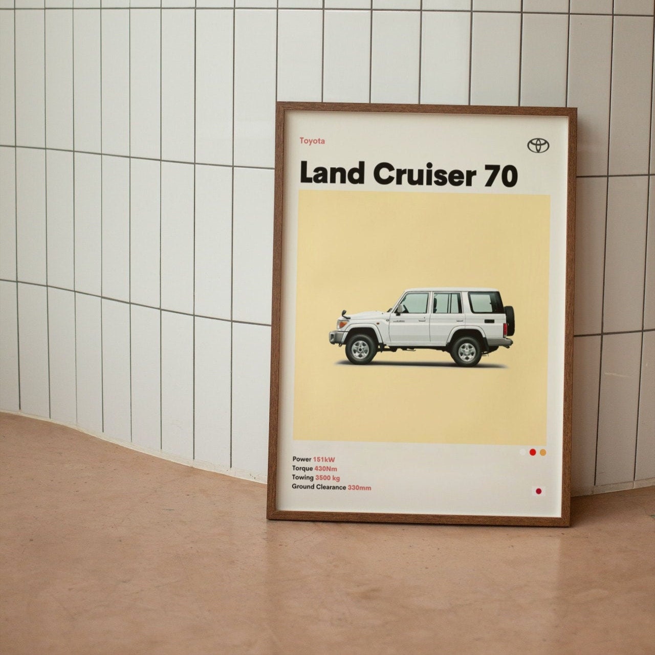 Toyota Land Cruiser 70 Series Minimalist Mid-century Poster - Etsy