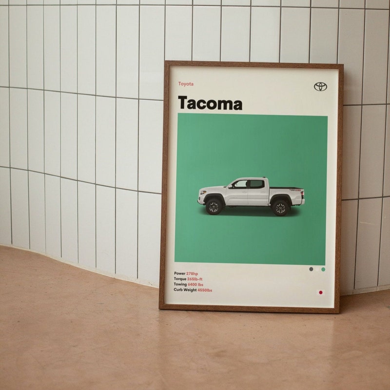 Toyota Tacoma Art Poster - Etsy