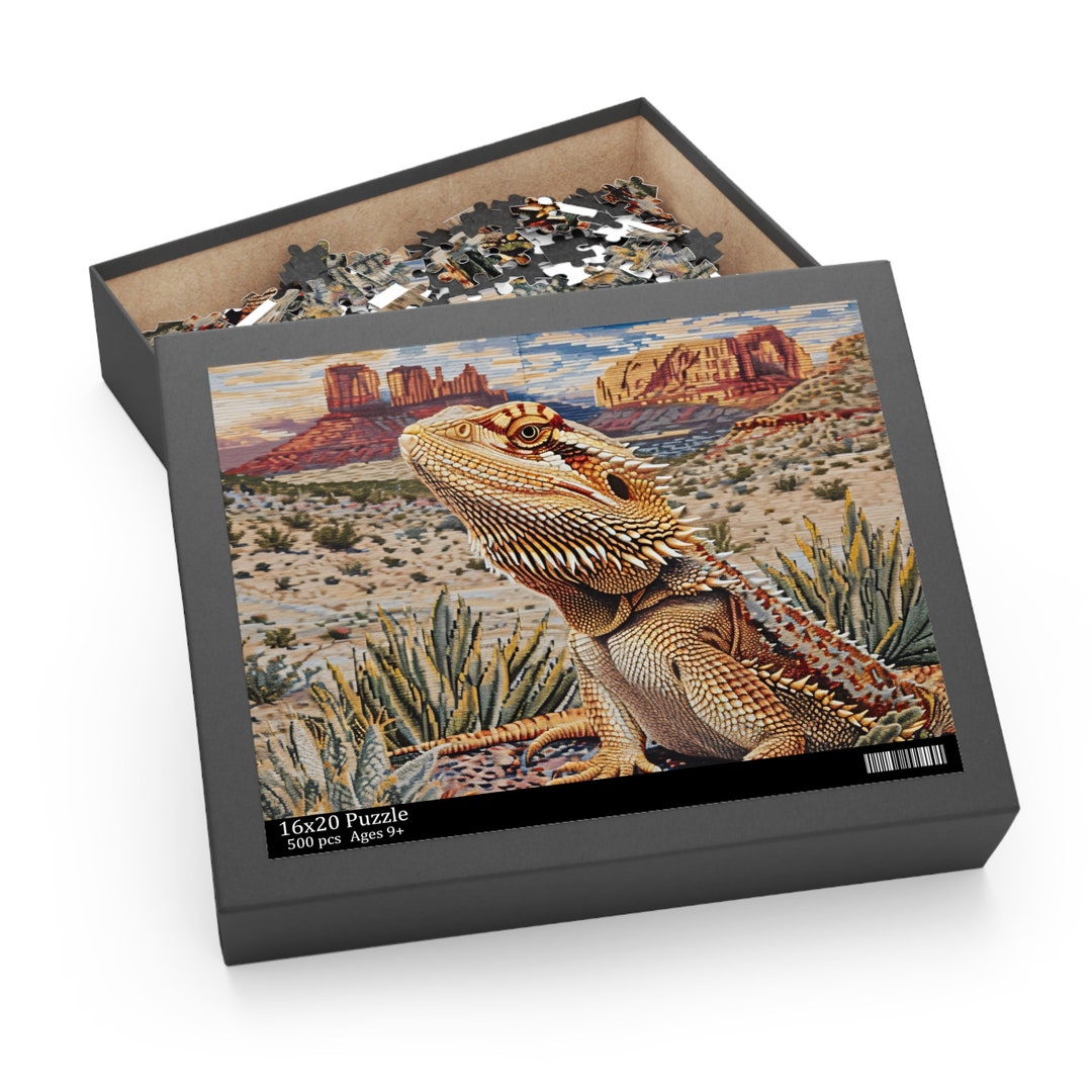 Bearded Dragon Habitat Puzzle 120, 252, 500-piece - Etsy