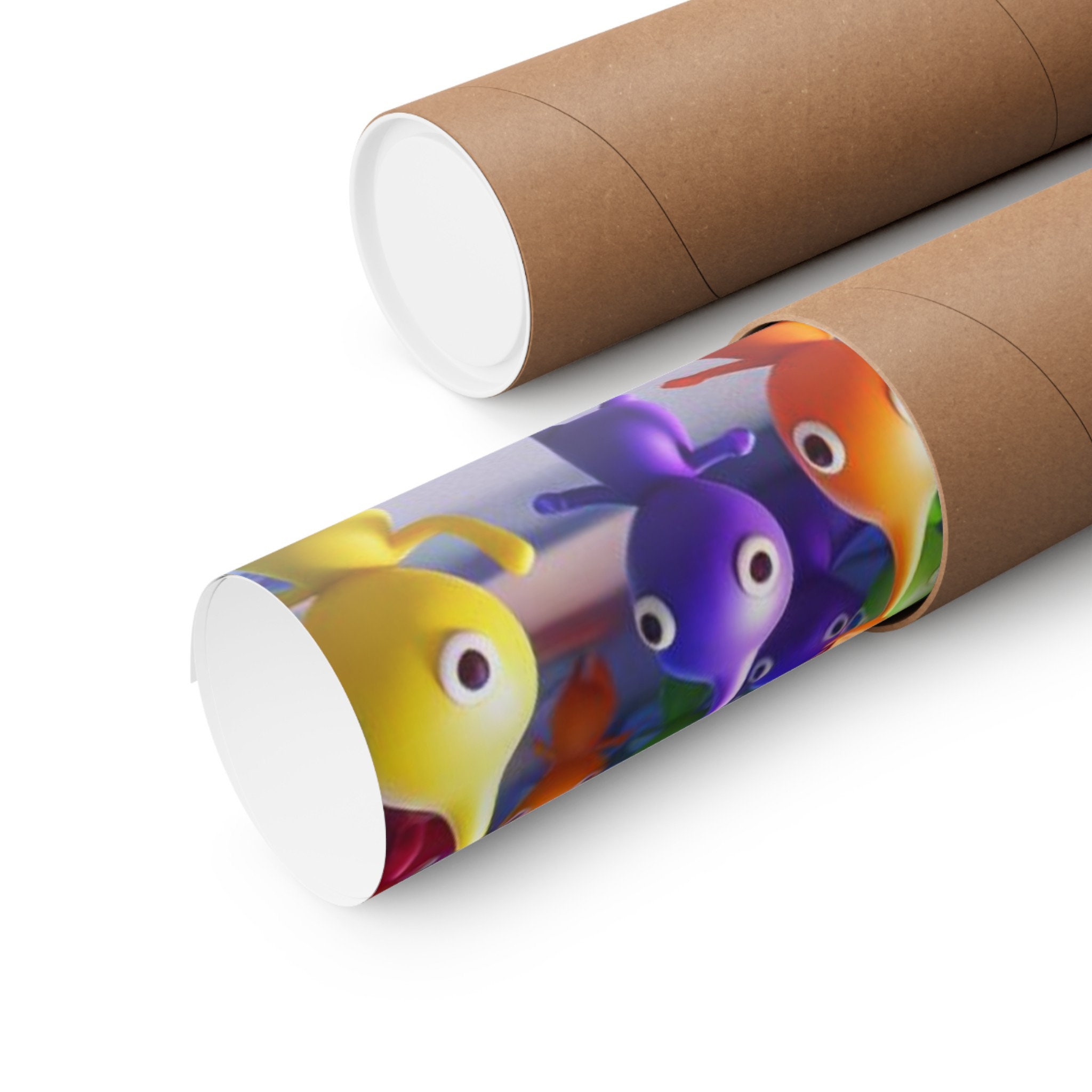 Vibrant Pikmin Poster Whimsical Pikmin Running Together Unique AI Wall ...