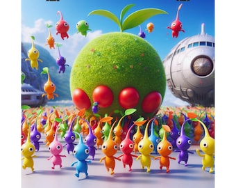 Pikmin Poster: Whimsical Woodlands - Etsy